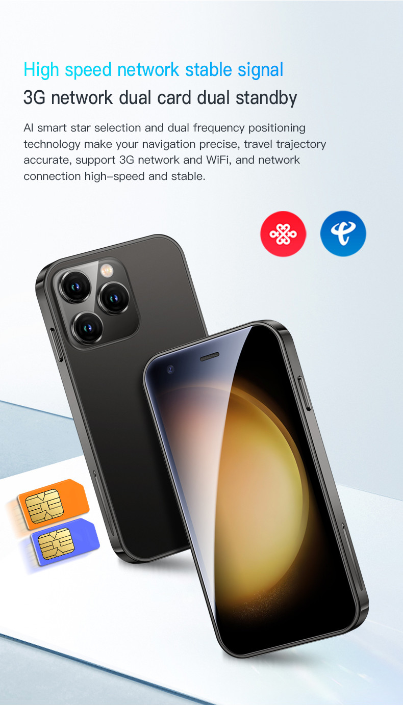 XS15 Pro Series Mini Android8.1 Smart Phone 3.0 Inches2GB RAM 16GB ROM ...