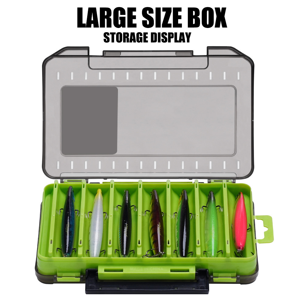 [Ready Stock] Double Sided Fishing Tackle Box Open Lures Box Kotak Gewang Pancing Kotak Mancing ...