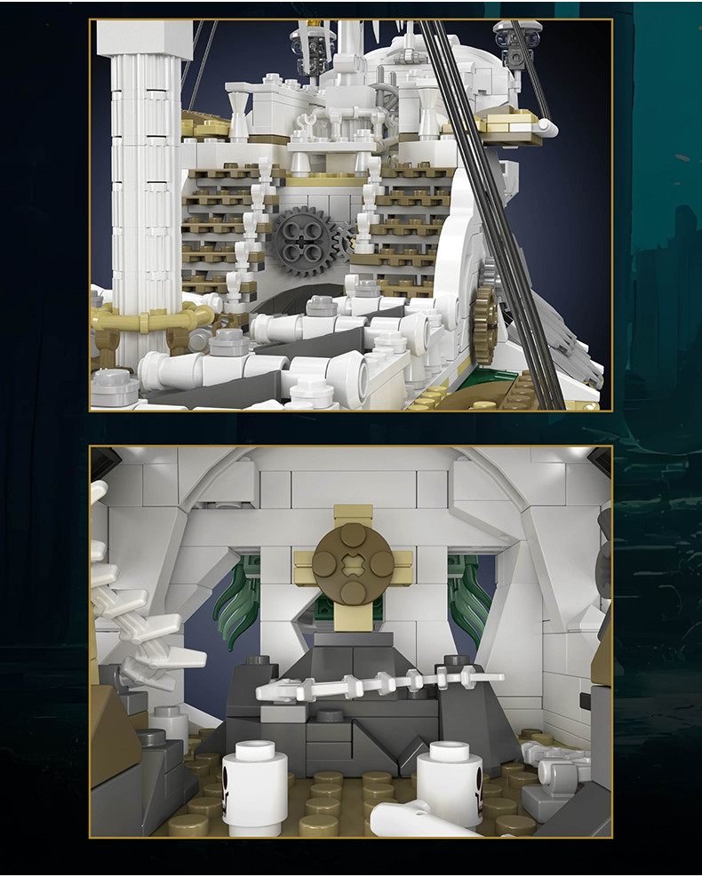 Mould King 13193 Styx Pirate Ship Building Model Set | 3,769 PCS ...