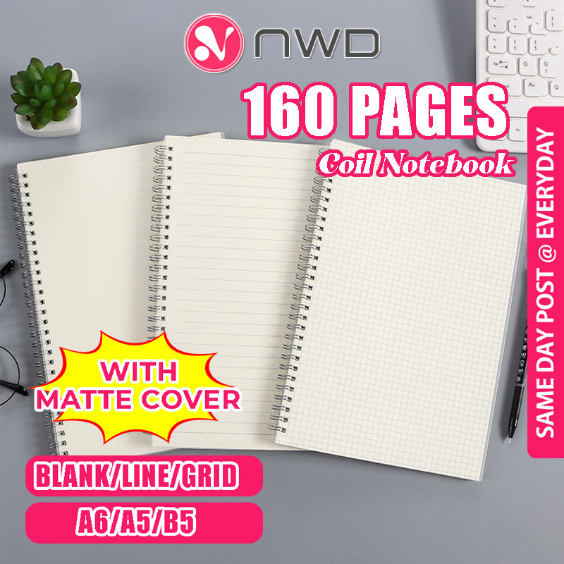 𝗟𝗔𝗬-𝗙𝗟𝗔𝗧 𝗗𝗘𝗦𝗜𝗚𝗡 》Matte Cover Spiral Coil Notebook Journal Note Book ...