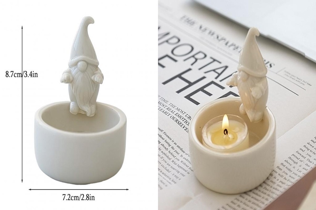 {xiapimart} Faceless Dwarf Candle Holder Tea Light Candle Holder ...