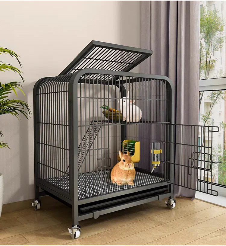 Rabbit Cage Indoor Special Nest Second Floor With Tray Professional ...