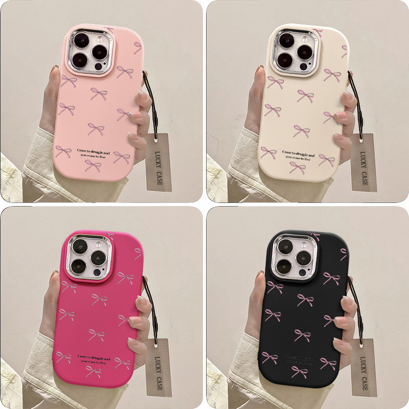 New Pink Bow Tie Phone Case Compatible for IPhone 15promax 13 16pro ...