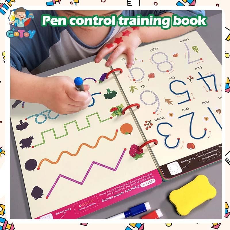 【3 Designs】Pen Control Training Copybook 64 Paper HardPen Calligraphy ...