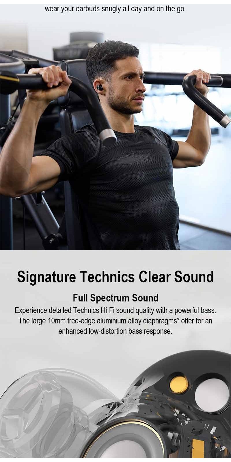 PANASONIC EAH-AZ80 TRUE WIRELESS NOISE CANCELLING EARPHONES WITH ...