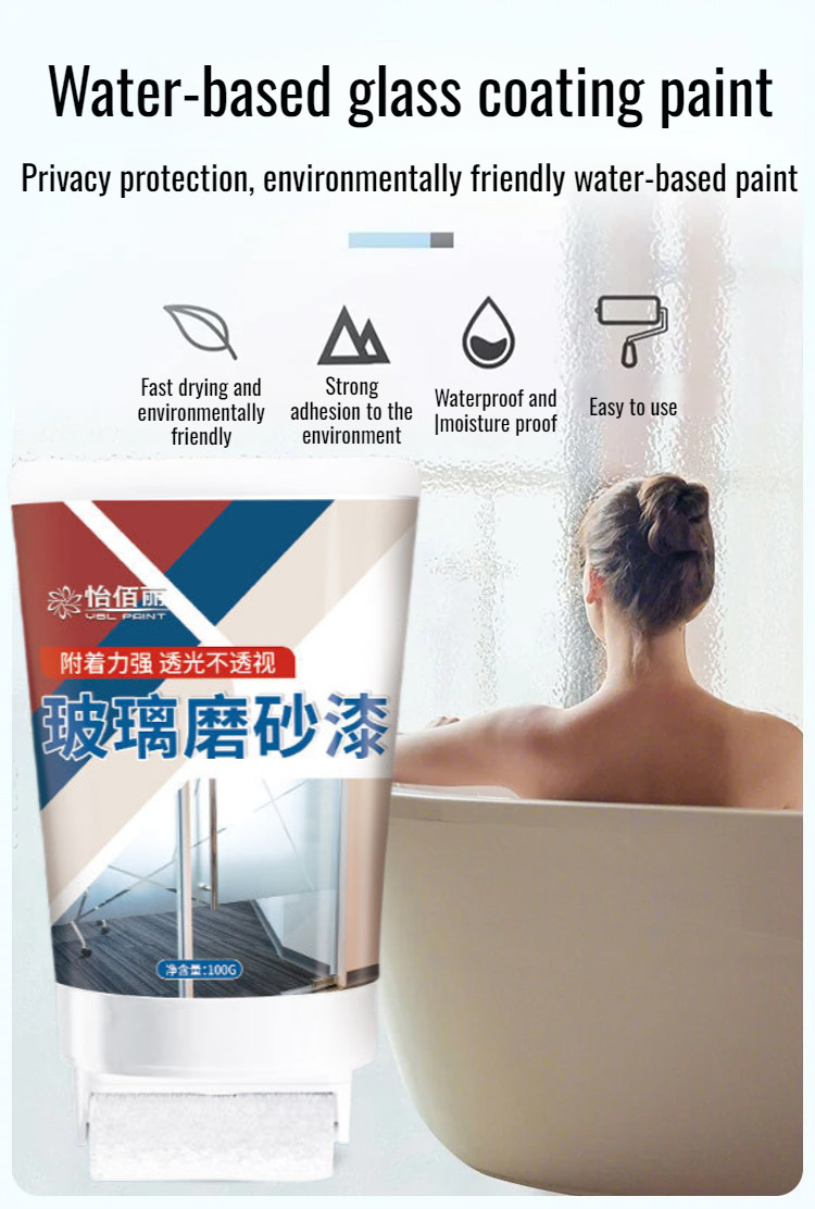 Cat Kaca Berbuih Lutsinar Dengan Berus Roller Cat Kaca Beku Berasaskan ...