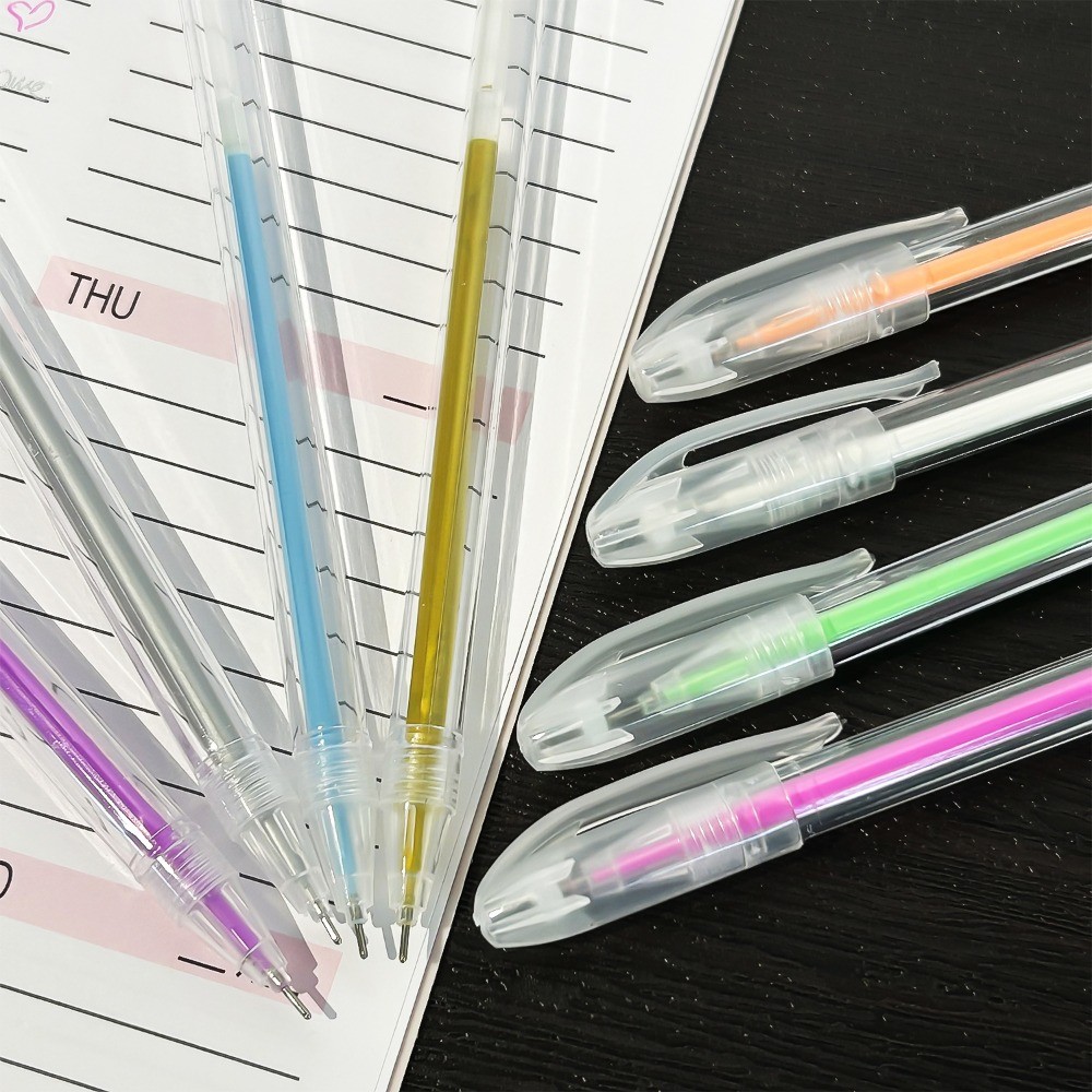 Smooth Writing 0.5mm Neutral Pen - Candy Color 12 Color Needle Pens ...