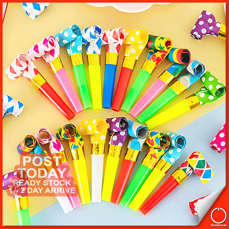 𝐌𝐀𝐆𝐈𝐊 𝐆𝐔𝐋𝐔𝐍𝐆 Birthday Party Blow Dragon Noise Makers Colorful Blowout ...