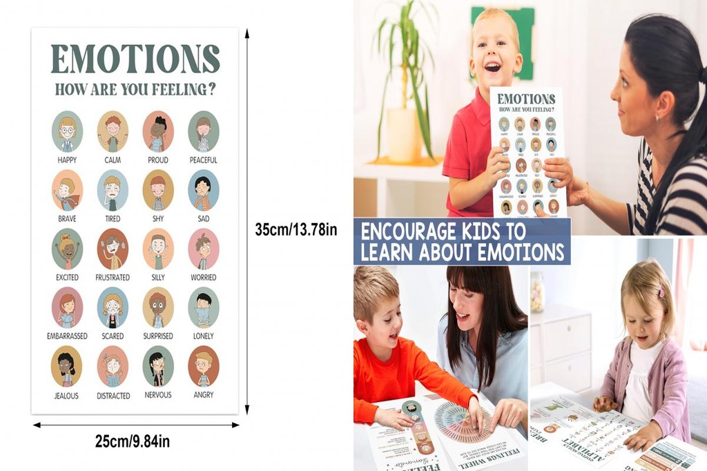 Mental Health Decorations Children Emotional Tables 12pcs Children ...
