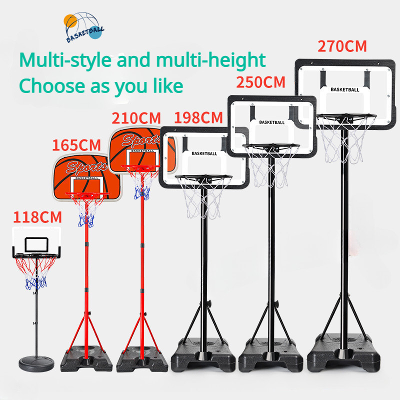 Children's Adjustable Basketball Stand Set Indoor Outdoor Adult Lifting ...