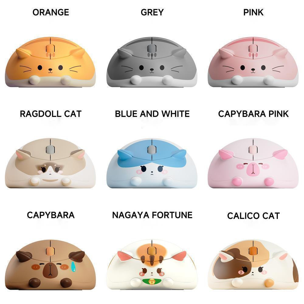 Wireless Mouse AKKO Capybara Cat Hamster Theme 2.4GHz Cute Cartoon ...
