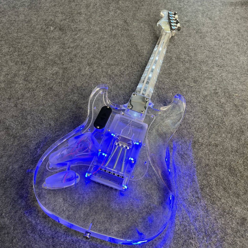 Fender Stratocaster Electric Guitar All Acrylic Headstock Body ...