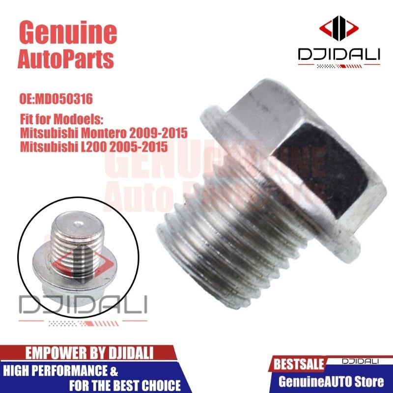 Oil Pan Drain Plug & Gasket for Mitsubishi Montero 2009-2015 ...