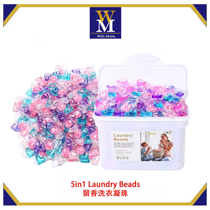 Ready Stock🔥30 Pcs 5in1 Fragrance Laundry Beads Ball Liquid Gel ...