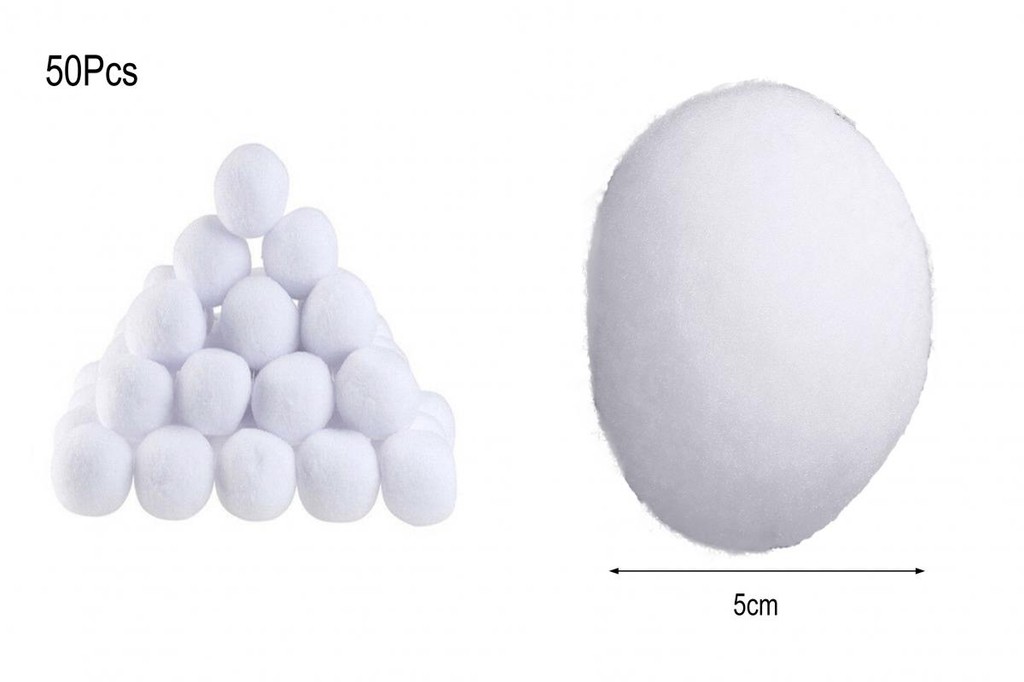 SGW_ Safe Polypropylene Snowballs Non-toxic Artificial Snowballs 50 ...