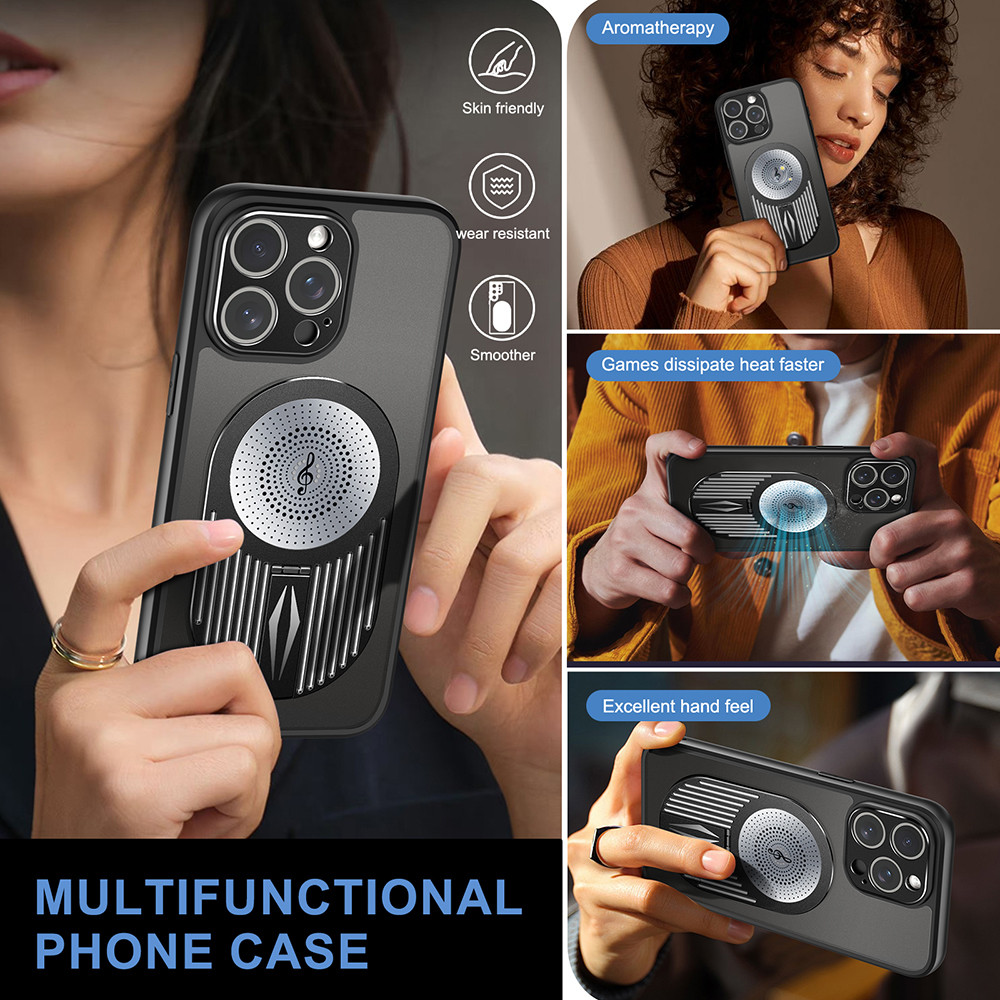 Aromatherapy Case with Stand Compatible for iPhone 16 15 14 13 Pro Max ...