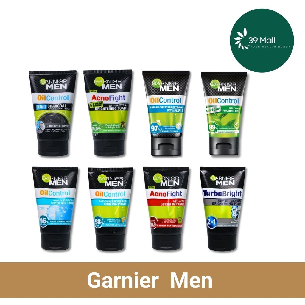 Garnier Men Facial Foam Cleanser 100ml | Shopee Malaysia
