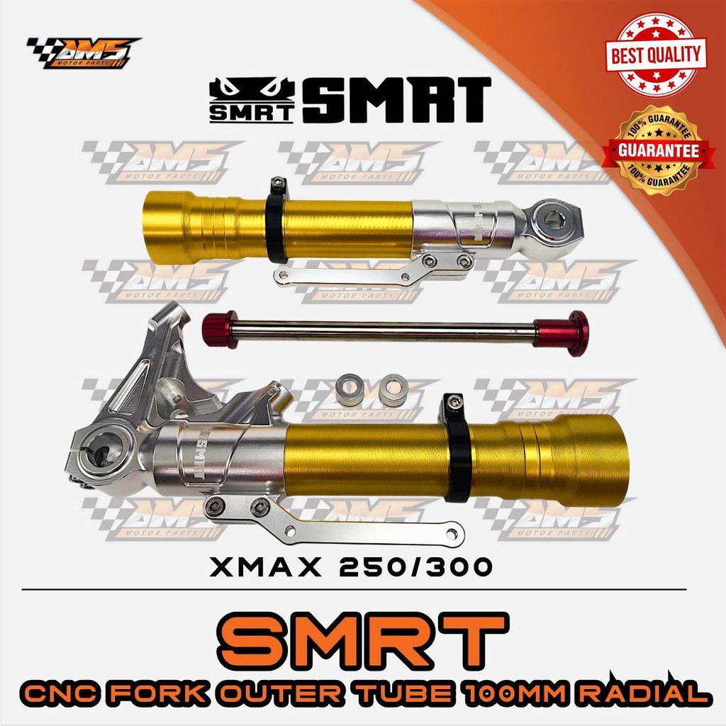 XMAX 250/300 SMRT CNC FORK OUTER TUBE 100MM RADIAL (3 COLOURS) | Shopee ...