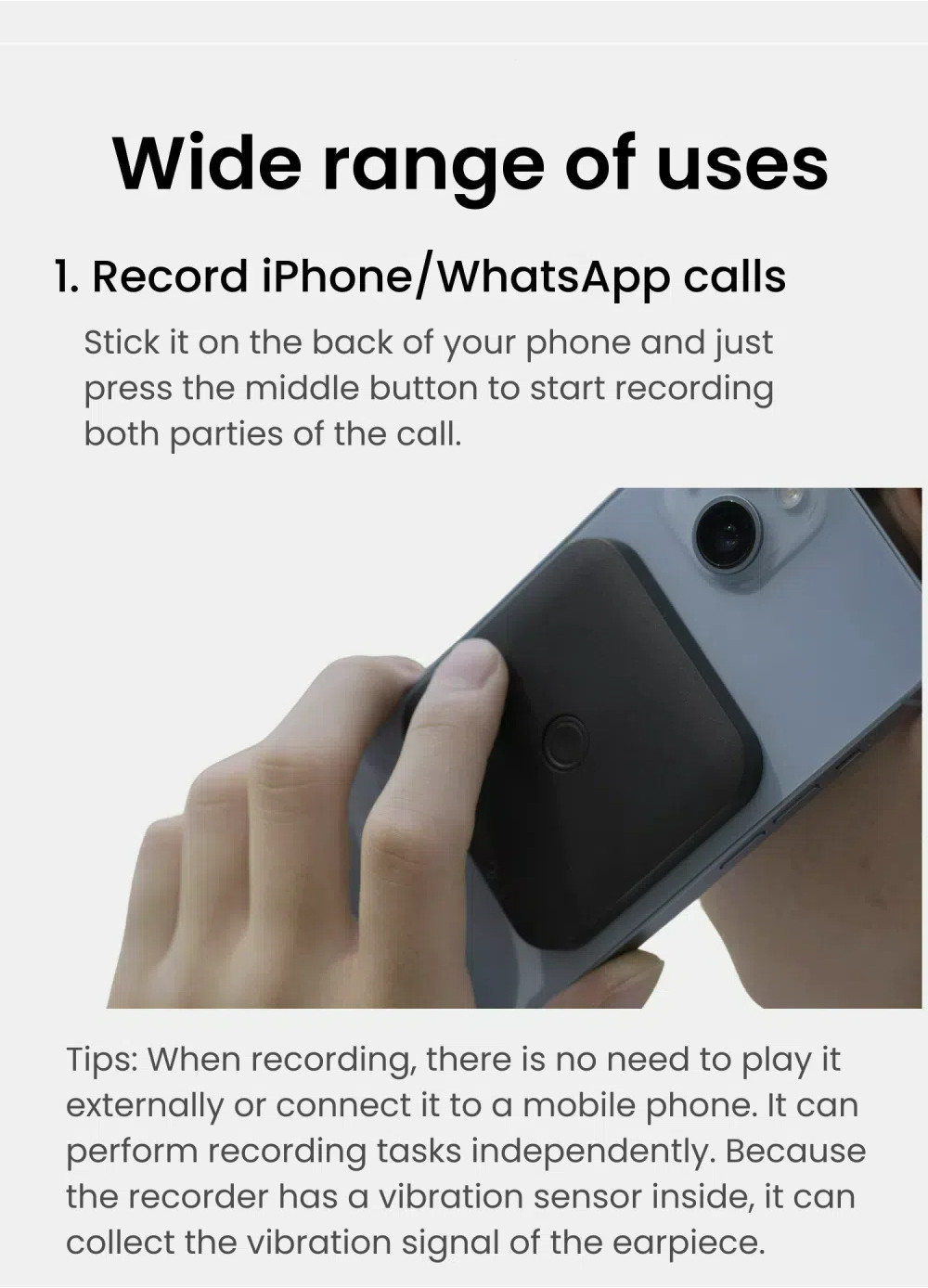 FoCase Rec AI Voice Recorder with Speech-to-Text & Summarization, Audio ...