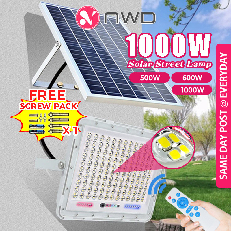 𝗦𝗨𝗣𝗘𝗥 𝗕𝗥𝗜𝗚𝗛𝗧 》 1000W Solar LED Light Outdoor Lighting IP67 Waterproof ...