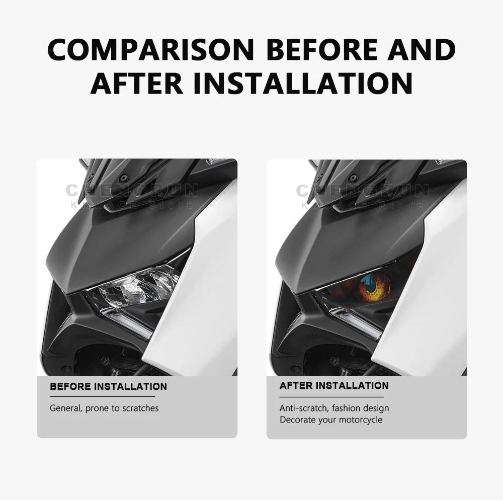 Headlight Sticker Waterproof Motorcycle Decals for Yamaha Xmax 300 X ...