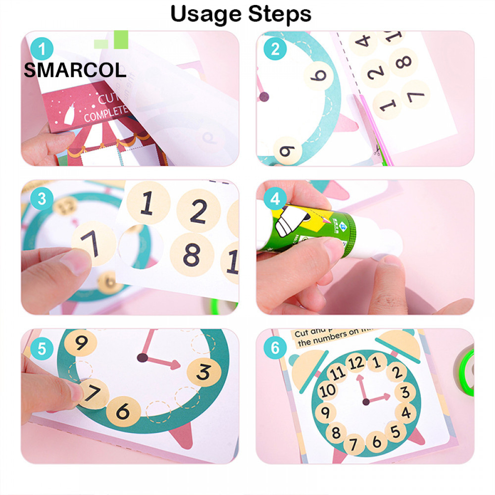 Fun Scissor Cutting Toy & Activity Book Cartoon Cut and Paste Crafts ...