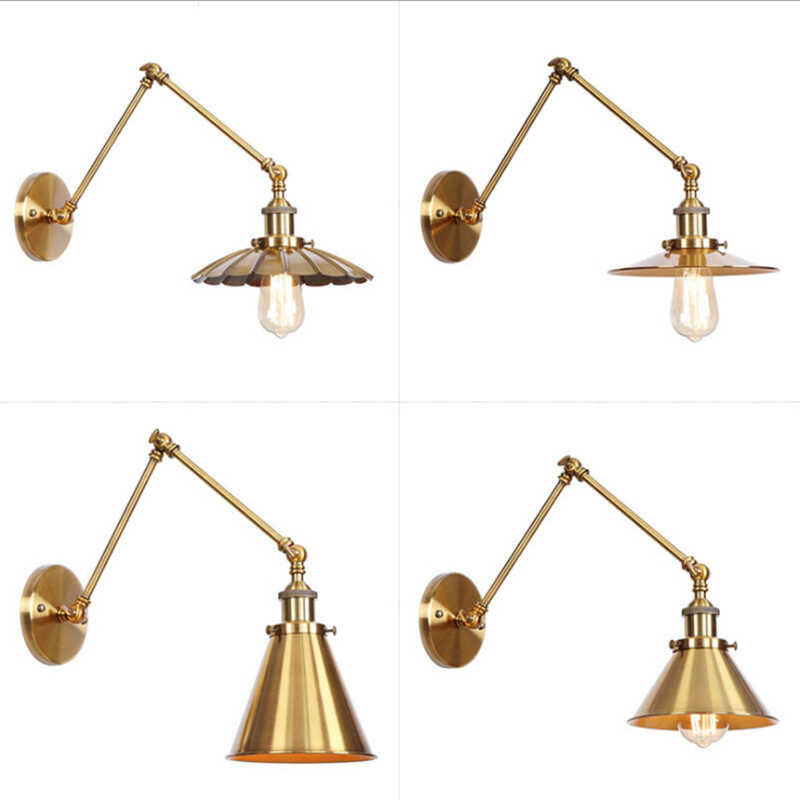 American Industrial Style Restaurant Cafe Bar Aisle Bedside Gold Copper ...