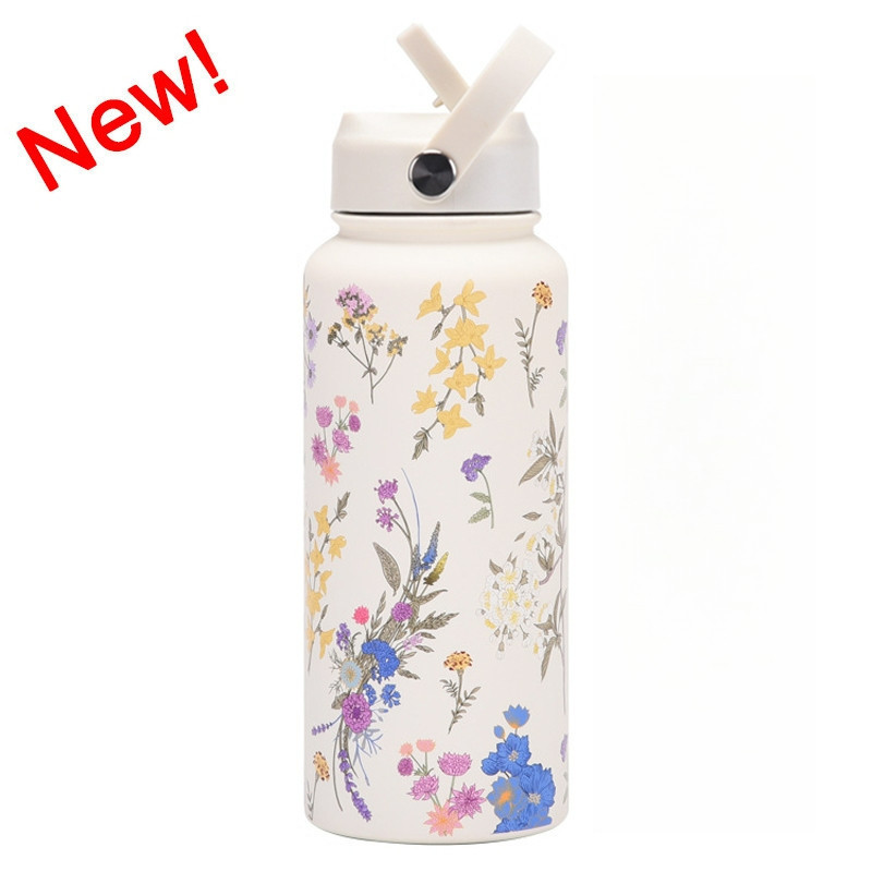 vanow 800ML Thermos Bottle Thermos Cup with Straw Portable Aquaflask ...