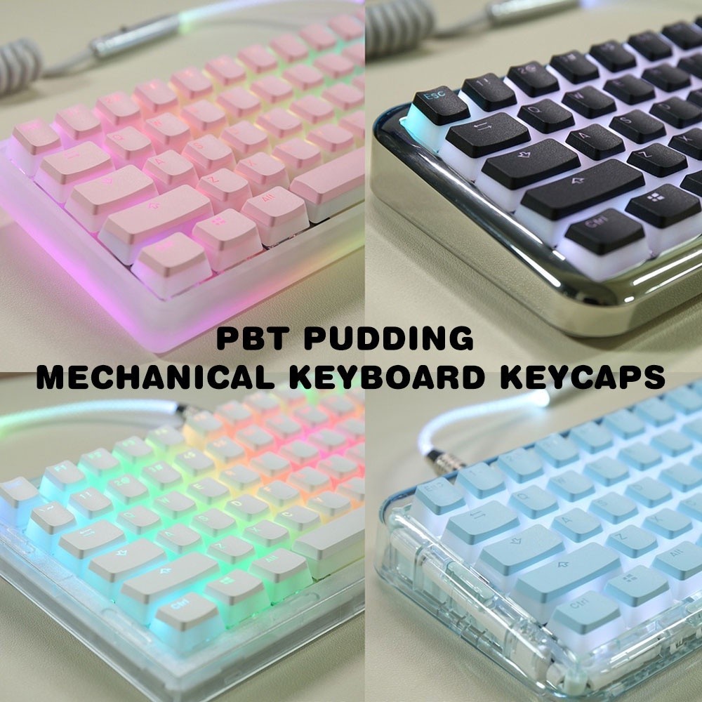 Pbt Pudding Full Set Keycaps Suitable For Royal Kludge All Keyboards ...