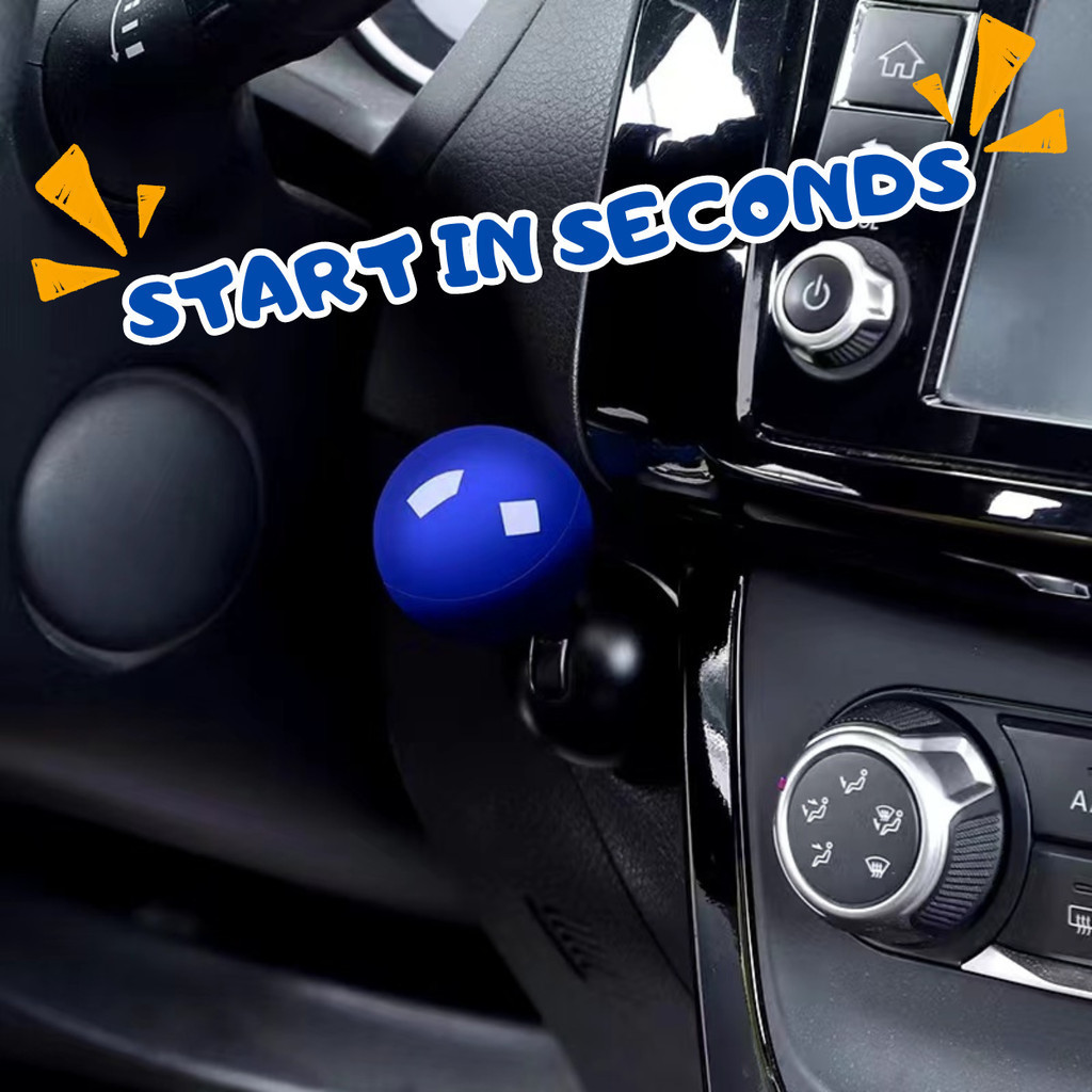 Car Ball Shape One-button Start Lever Car Start Button Cover Bentuk ...