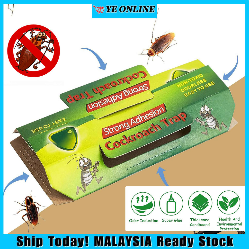 Cockroach Trap Extra Strong Sticky Glue Lizard Cockroach Poison Insect ...