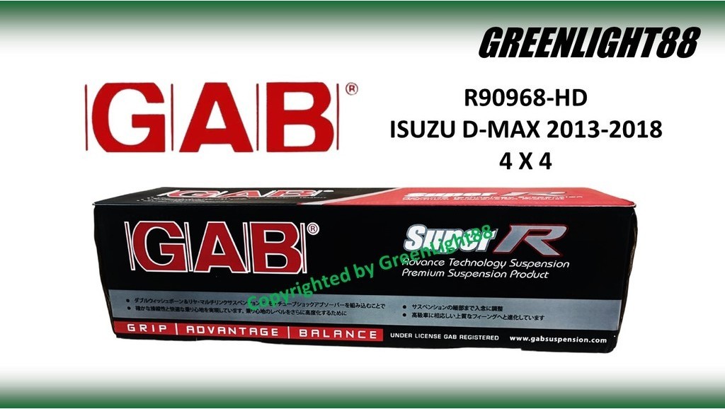 (GAB) ISUZU D-MAX DMAX 3.0 RT50 4X4WD 2013-2020 SUPER R PREMIUM SPORT ...