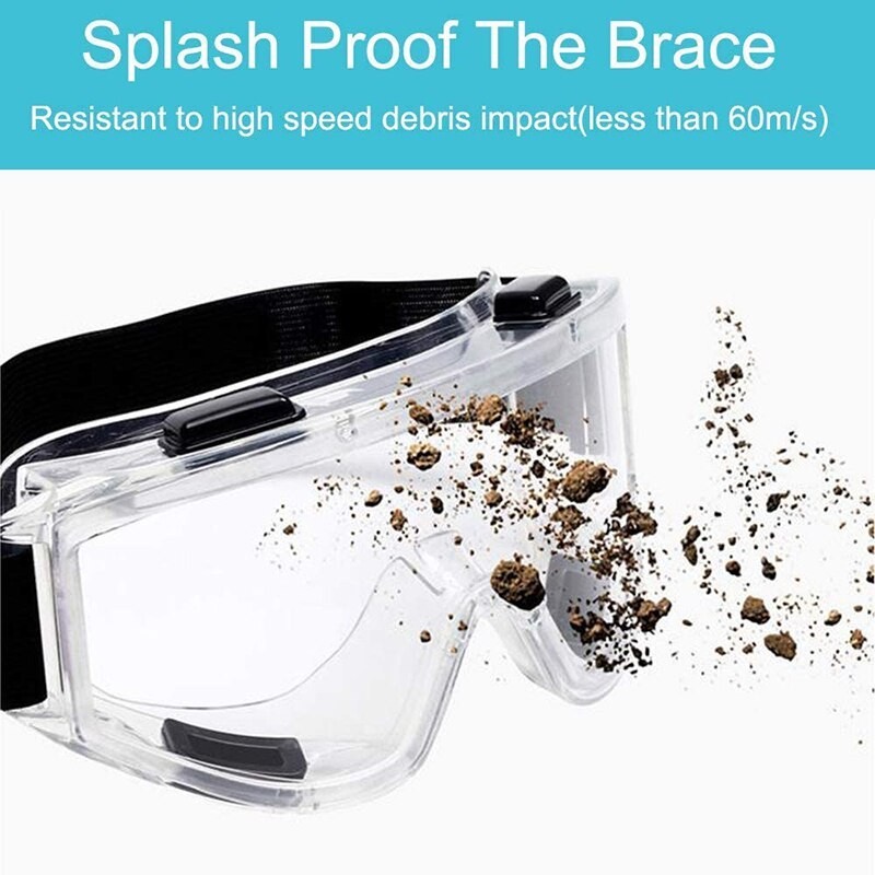 Safety Goggle Anti Splash Dust Proof Work Lab Eyewear Eye Protection ...