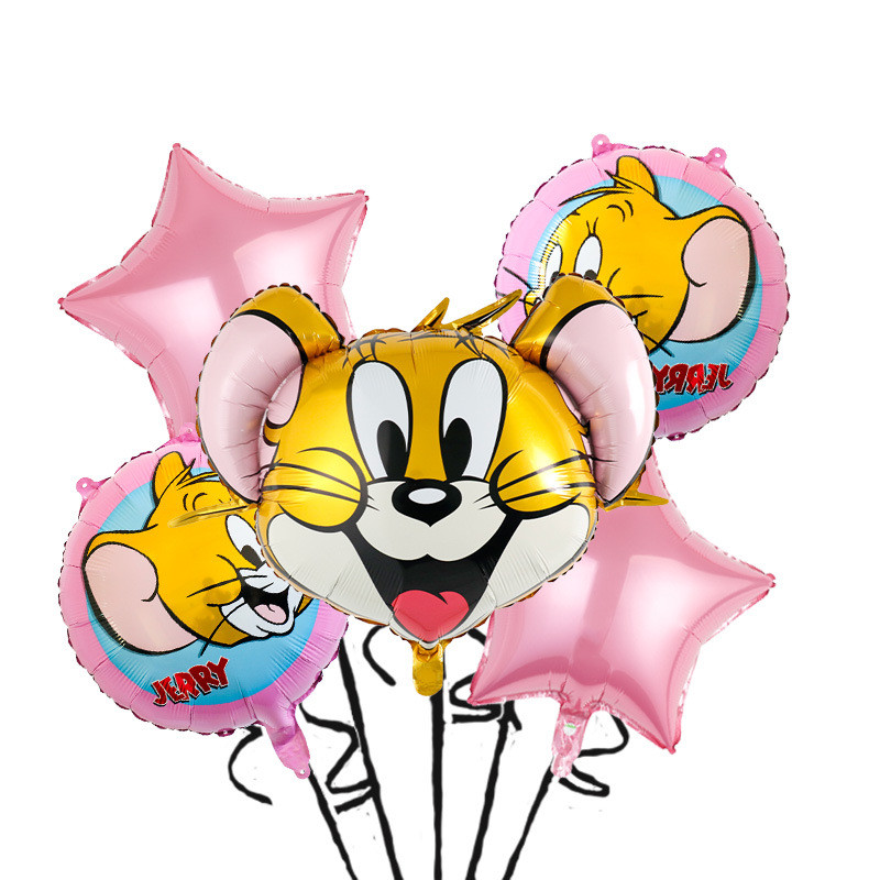 New Tom and Jerry aluminum balloon set cat and mous cartoon animal ...