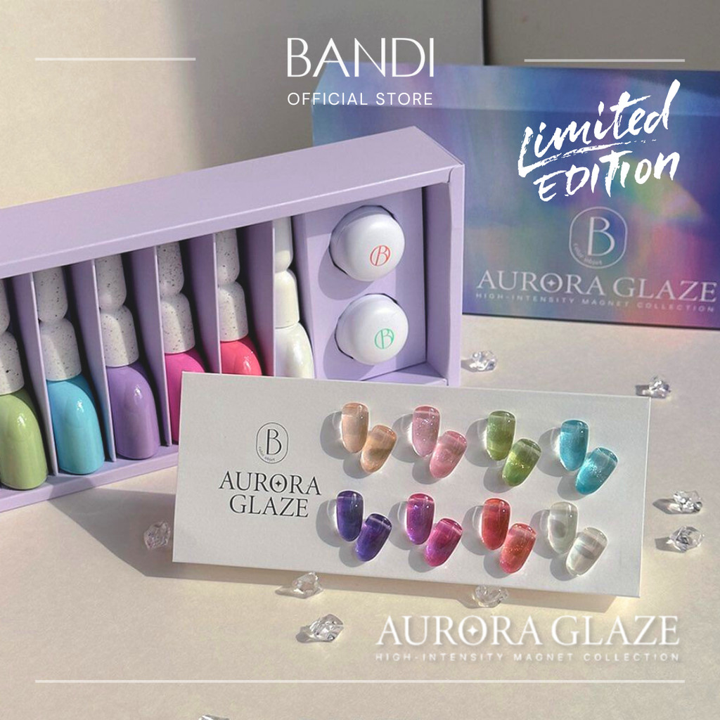 BANDI Gel Collection - Aurora Glaze - Full Set Magnet Gel Nail Polish ...