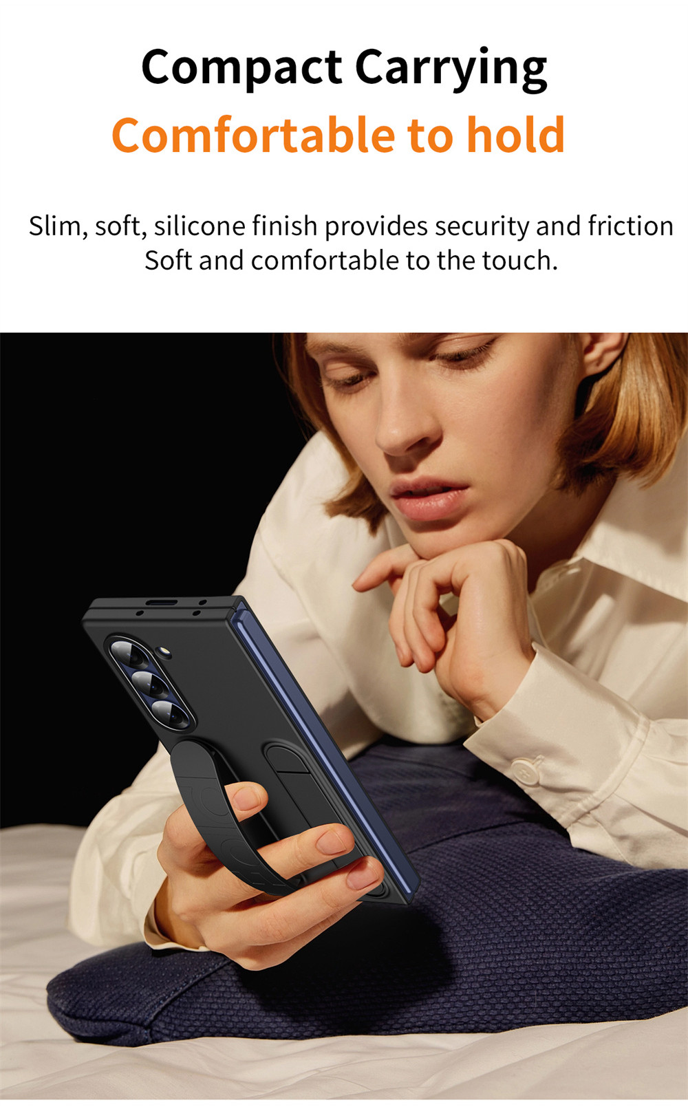 Luxury Wristband Invisible Bracket Case for Samsung Galaxy Z Fold 7 6 ...