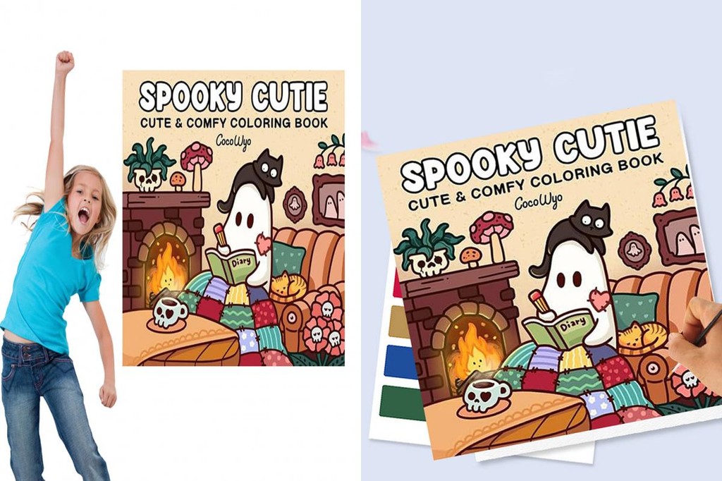 MEH- Spooky Coloring Pages 88 Page Coloring Book Spooky Cartoon ...