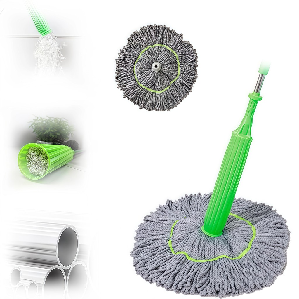 2 in 1 Dehydrated Mop Self Wringing Twist Floor Cleaning Wring Wet Dry ...