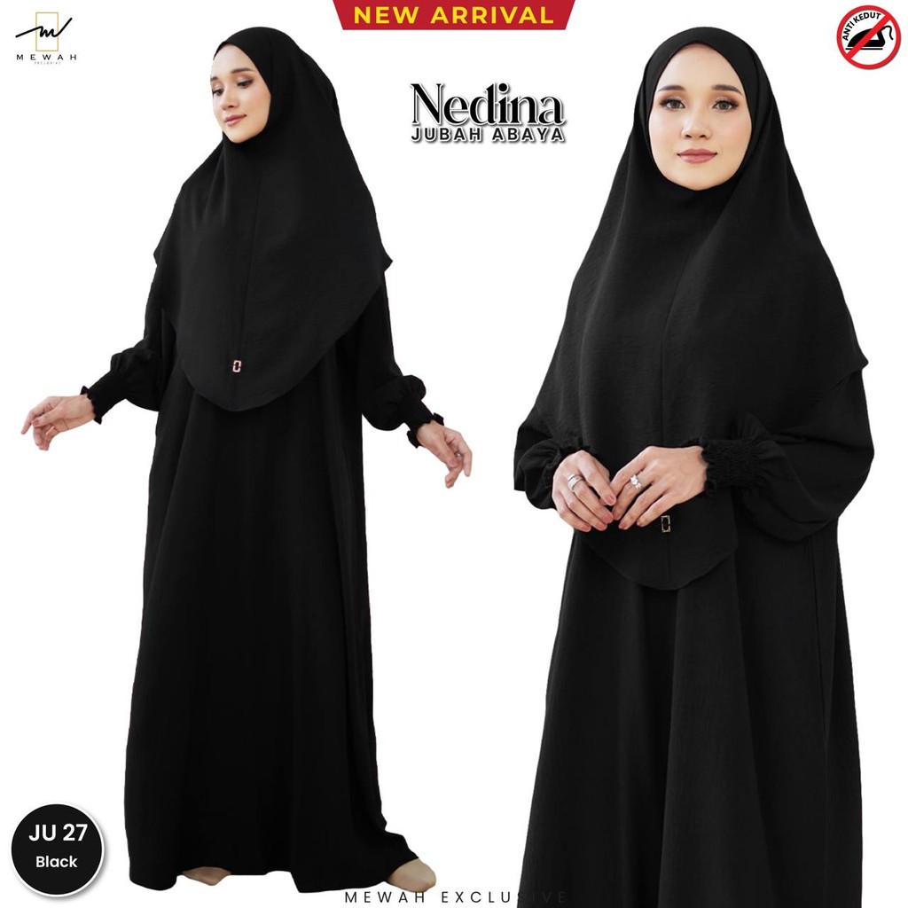 Jubah Nedina HITAM / BLACK Abaya by Mewah Exclusive Baju kaftan jubah ...