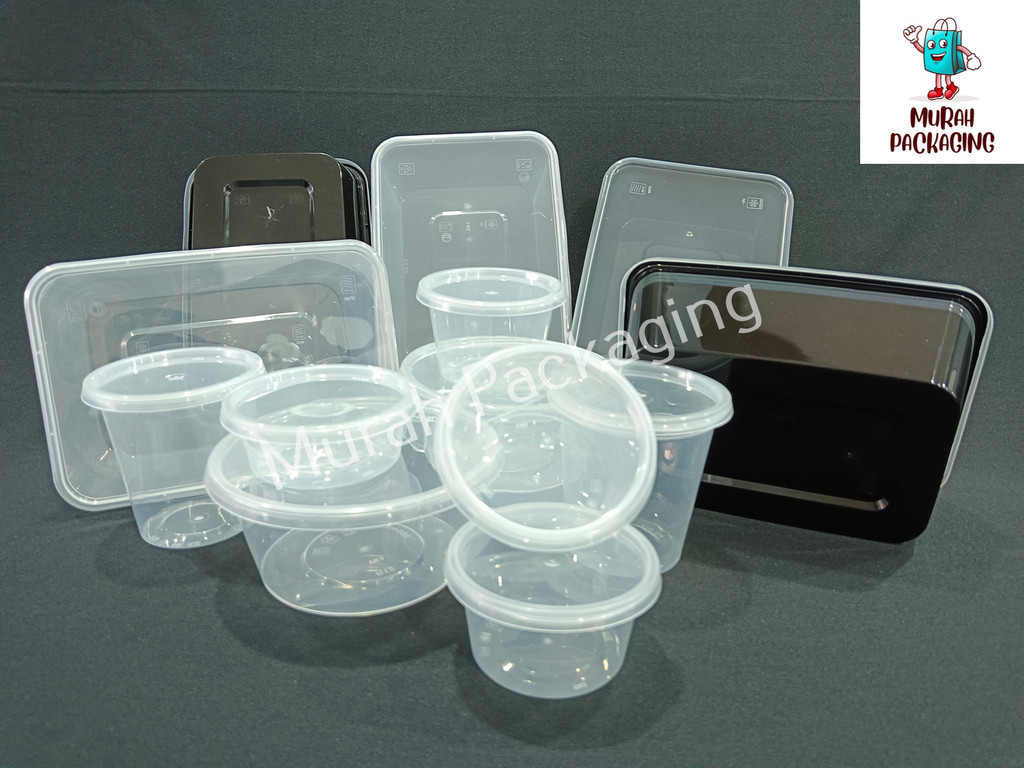 Teka 2oz/4oz/6oz/8oz/10oz/12oz/16oz Round Container (50pcs±) / Bekas ...