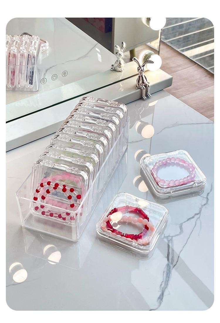 【1 Large box + 10 Small Boxes 】Bracelet Box Transparent Box Rectangle ...