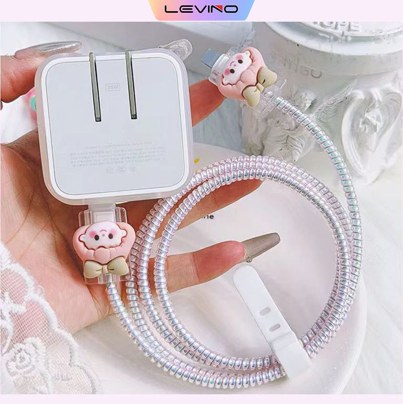 Panda Cartoon Charger Cover UK 35W A2344 A1696 3 pin Silicone Charging ...