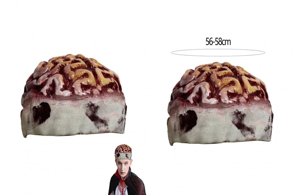 moreorders| Halloween Brain Cap Spooky Brain Cap Creepy Zombie Brain ...