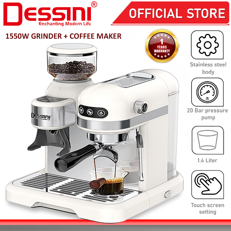 DESSINI Italy Espresso Coffee Maker (20 Bar/1.4L) | Shopee Malaysia