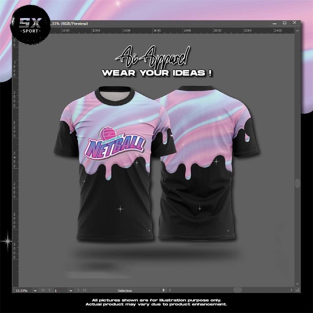 Custom Name Number NETBALL Jersey Design baju lelaki Team Shirt ...