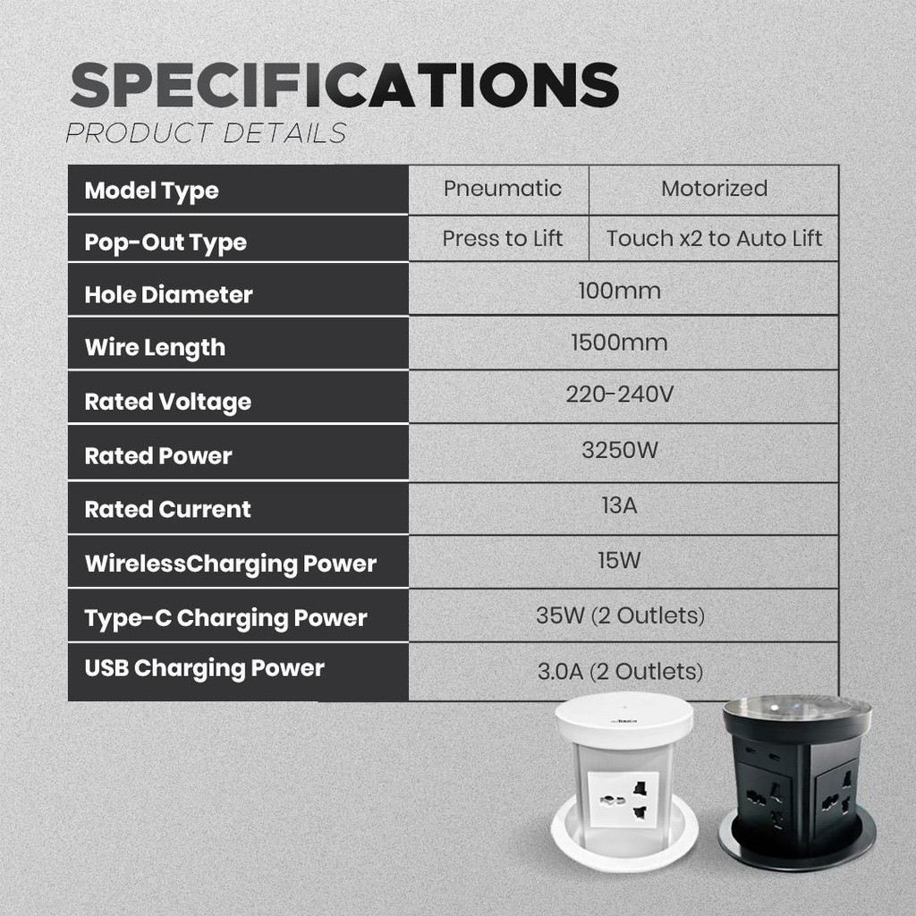 RETOUCH POWERHUB PRO PNEUMATIC MOTORIZED POP OUT TOWER 13A 3250W ...