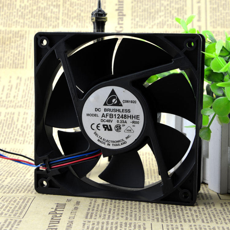Genuine Delta 12CM Cooling Fan 12038 48V 0.23 AFB1248HHE Three-Line Quality Assurance A | Shopee ...