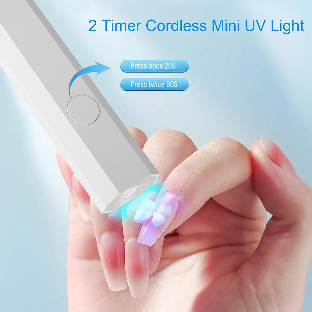 Portable Handheld Mini Nail Lamp For Gel Polish Quick Dry Flashlight ...