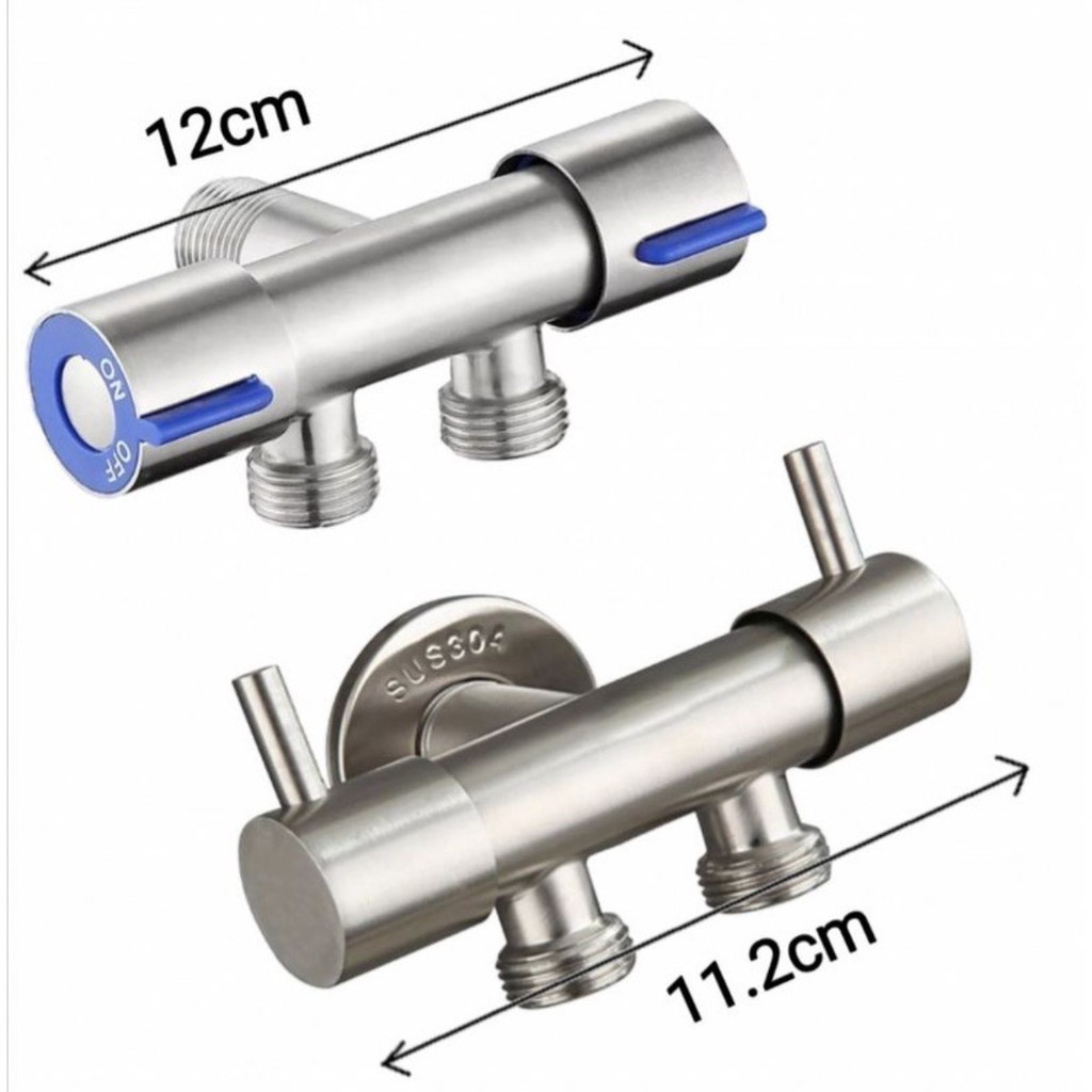 304 Stainless Steel Bidet Sprayer Set Dual Use Two Way Double Angle ...