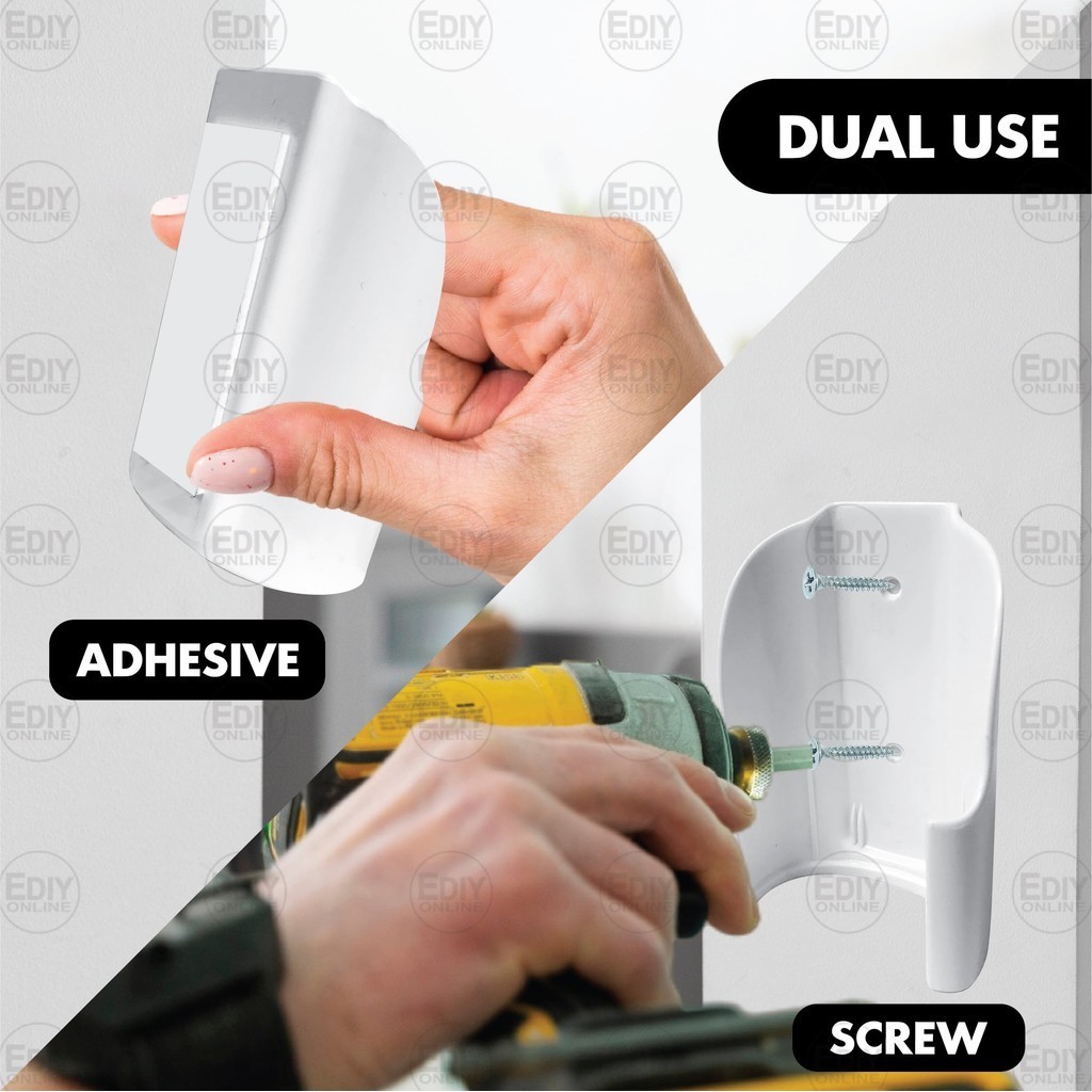 【DUAL USE】 REMOTE CONTROL HOLDER WALL ADHESIVE & SCREW FOR BRAND MYTV ...